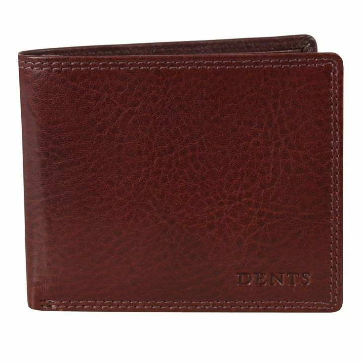 DENTS WALLET Genuine Italian LEATHER Mens Credit Card Holder Bifold GI ...